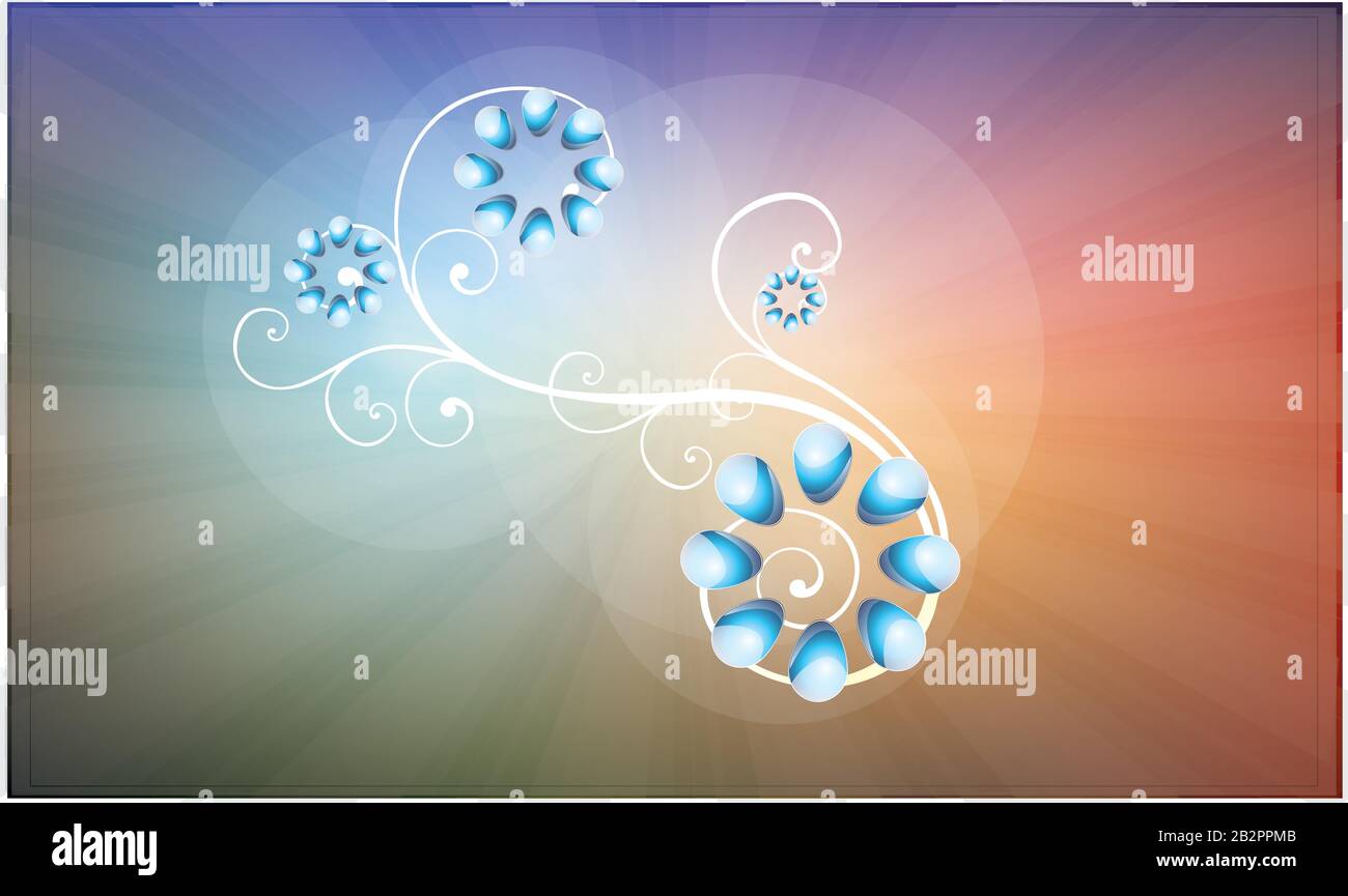 Speed of flowers in color background Stock Vector Image & Art - Alamy