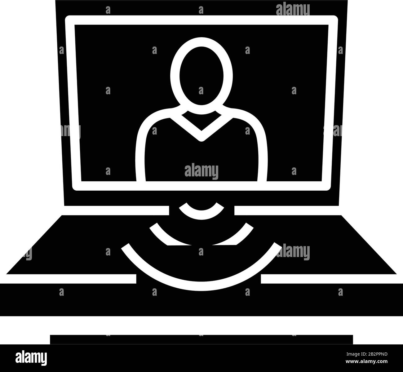 Online university education glyph Cut Out Stock Images & Pictures - Alamy