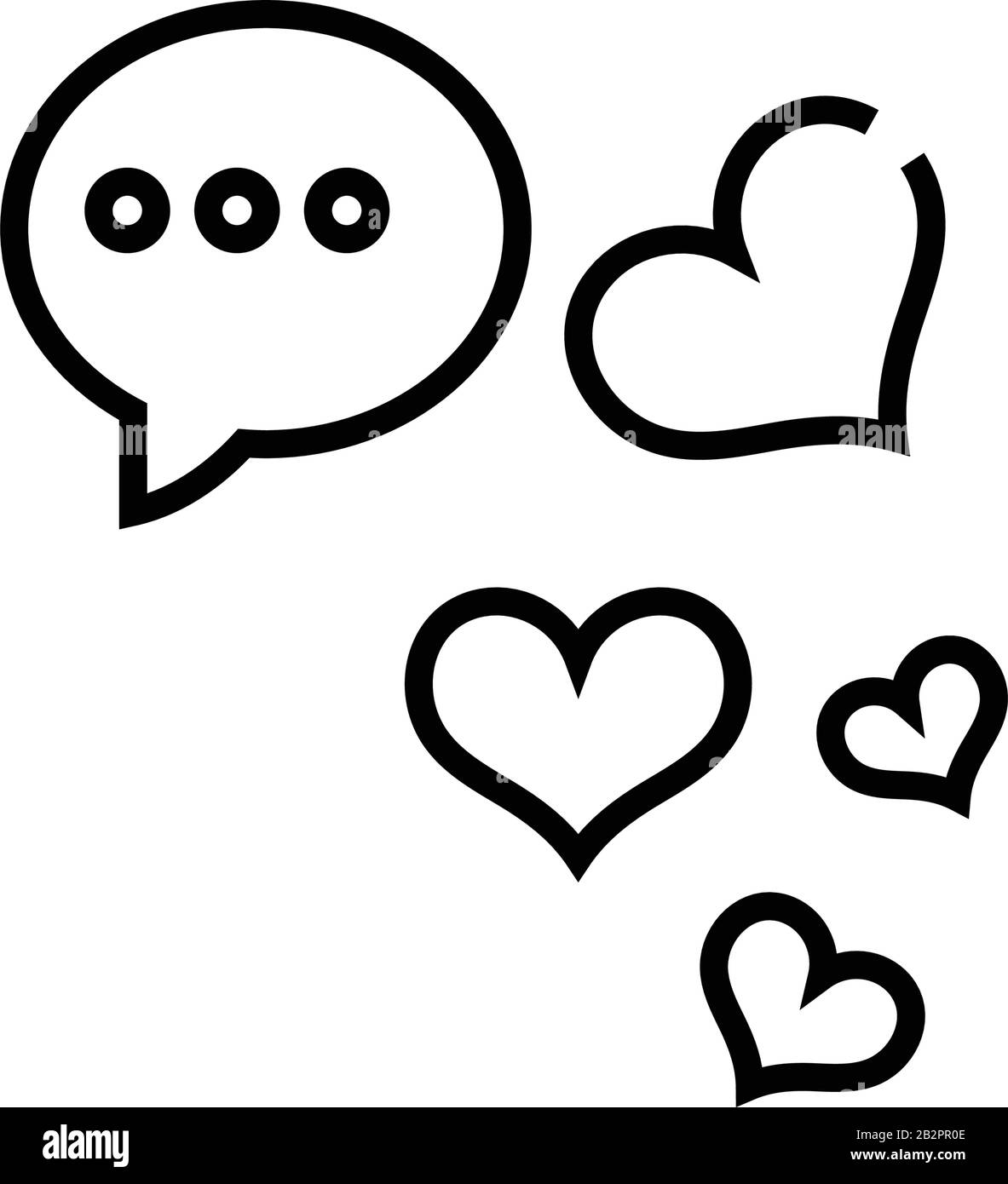 Symphaty emotions line icon, concept sign, outline vector illustration ...