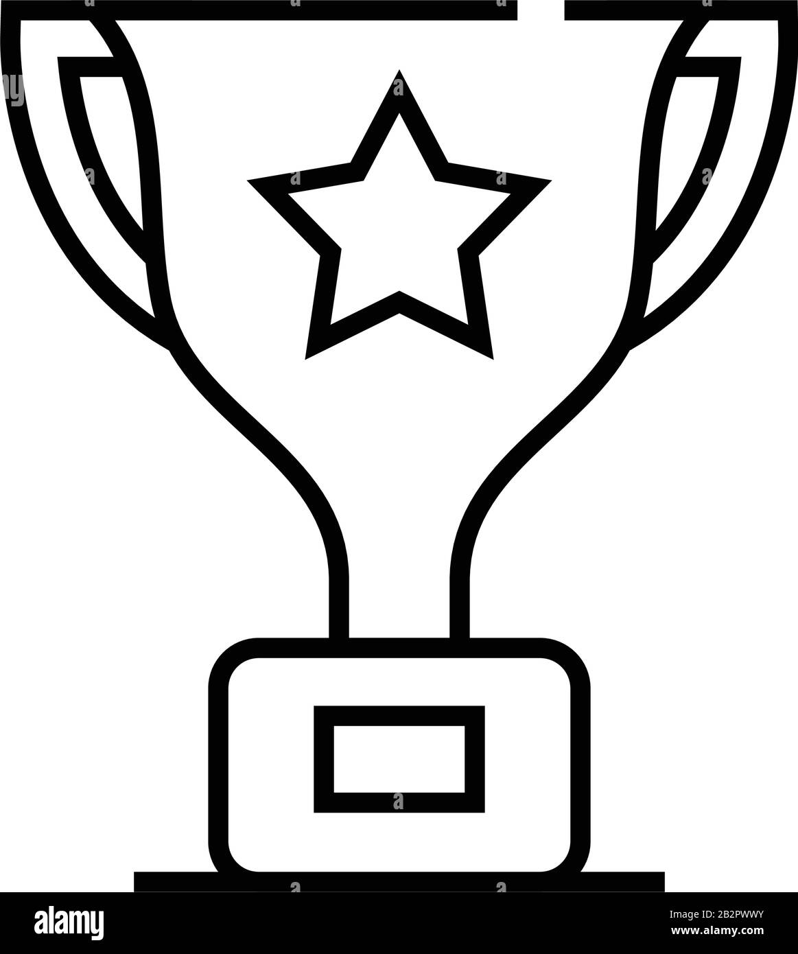 Team reward line icon, concept sign, outline vector illustration ...