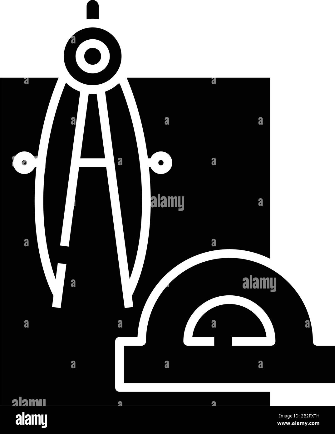 Making project black icon, concept illustration, vector flat symbol ...