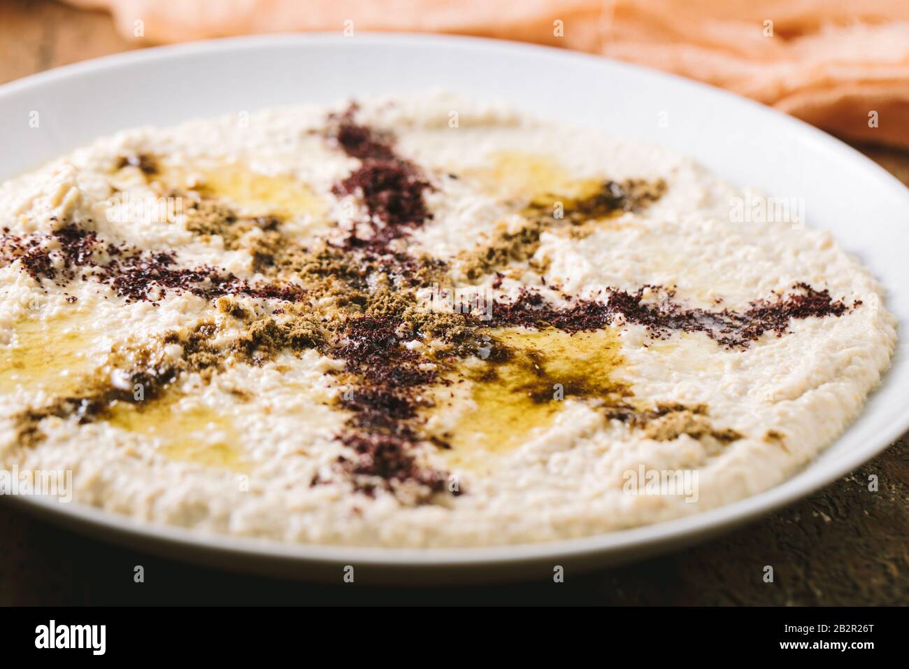 Arabic food, Falafel Humus Stock Photo - Alamy