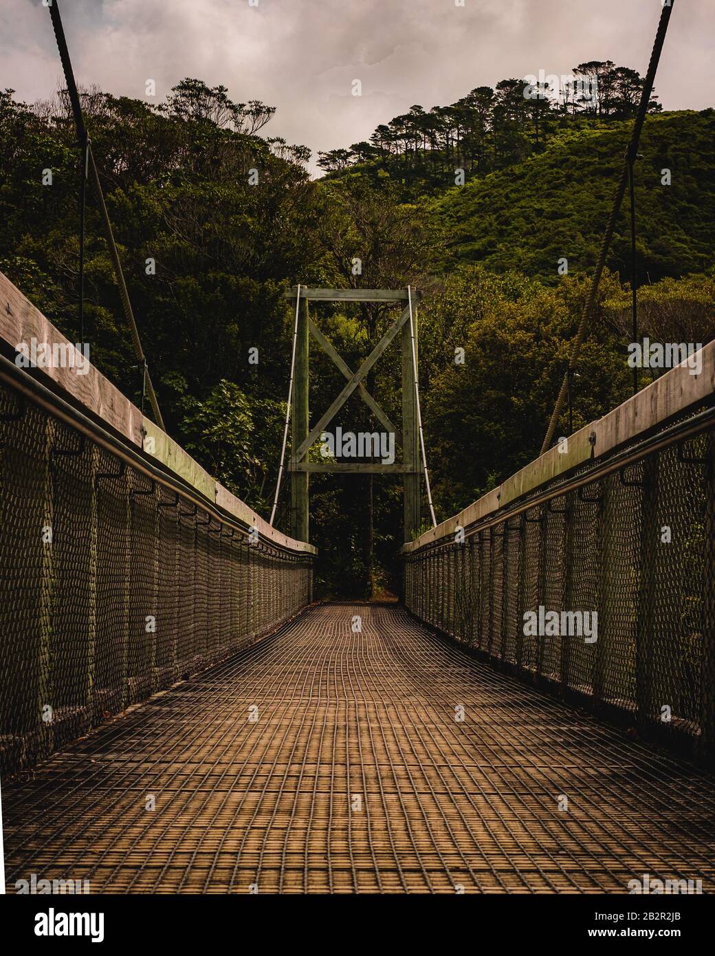 Timber suspension bridge hi-res stock photography and images - Alamy