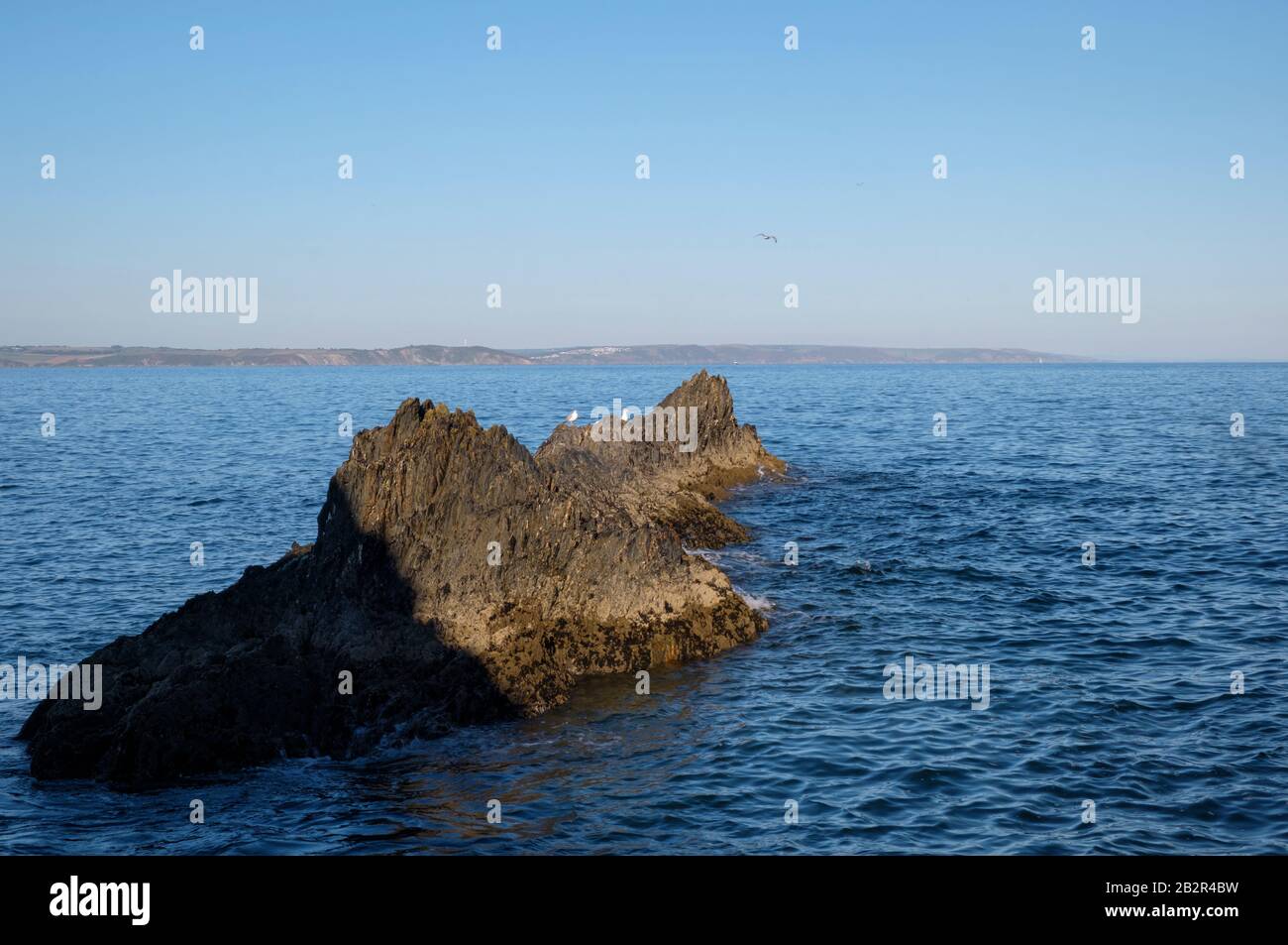 These dangerous, jagged rock formations are just by the harbour ...