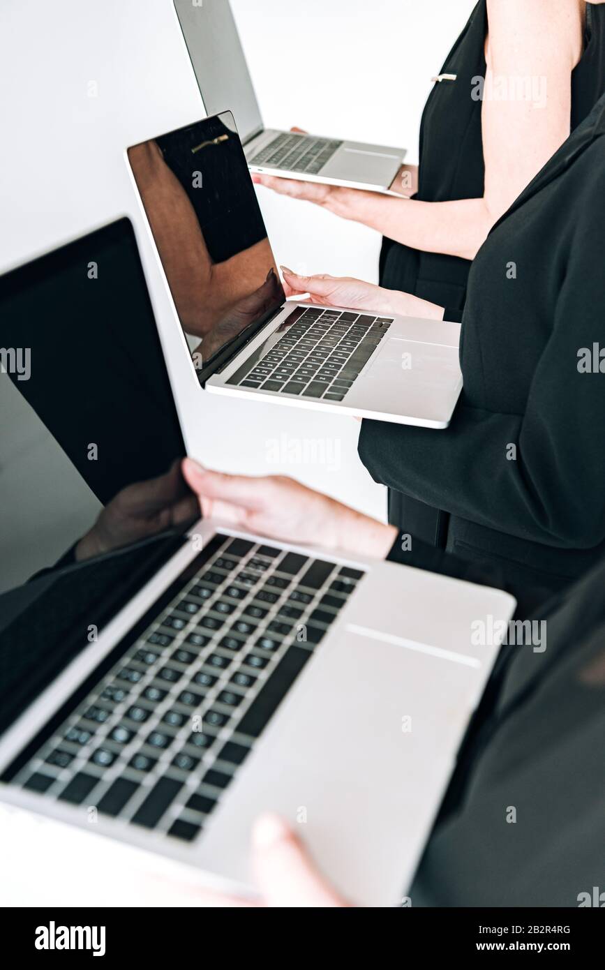 Three screens hi-res stock photography and images - Alamy