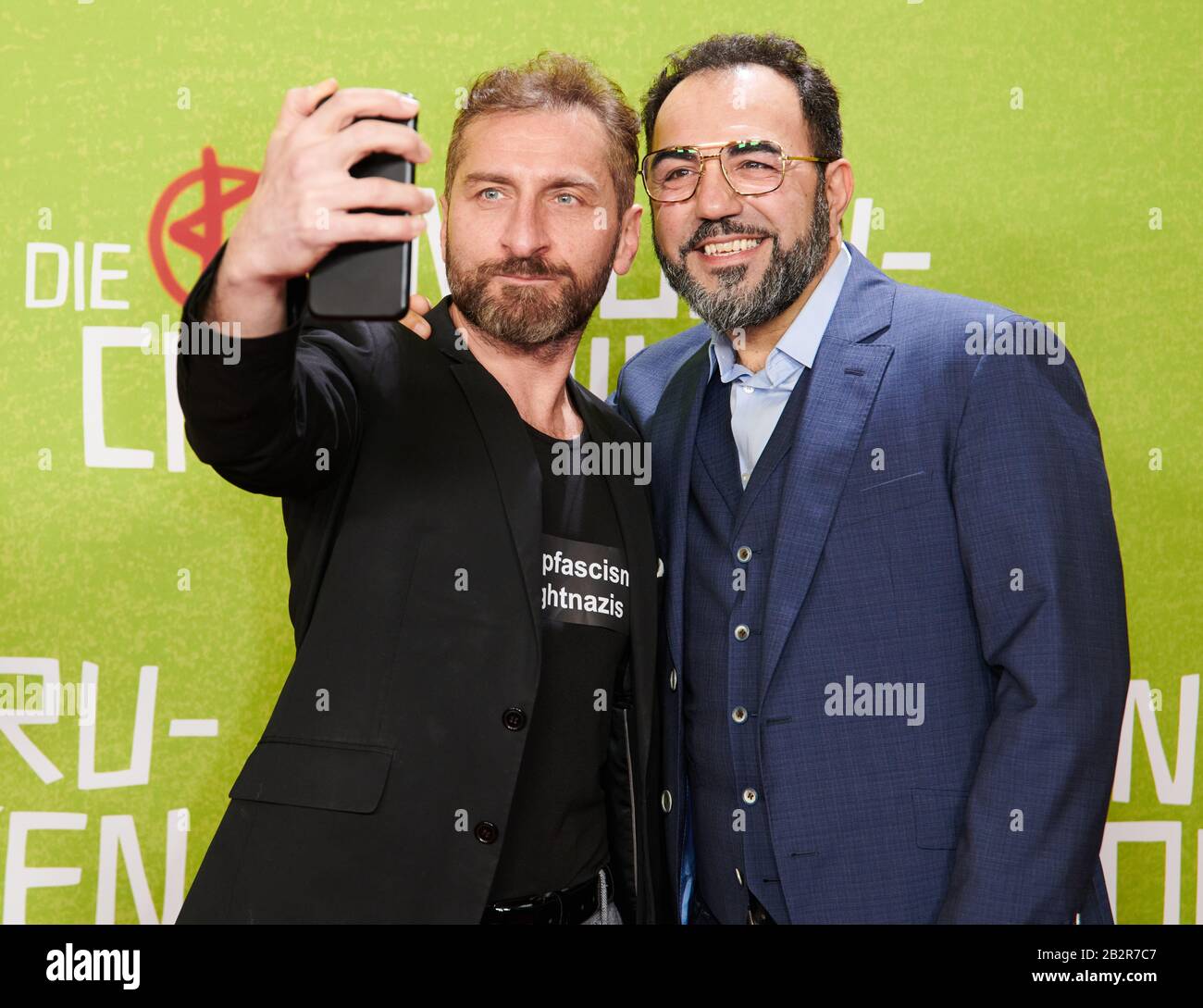 Berlin, Germany. 03rd Mar, 2020. The actors Tim Seyfi (l) and Adnan ...