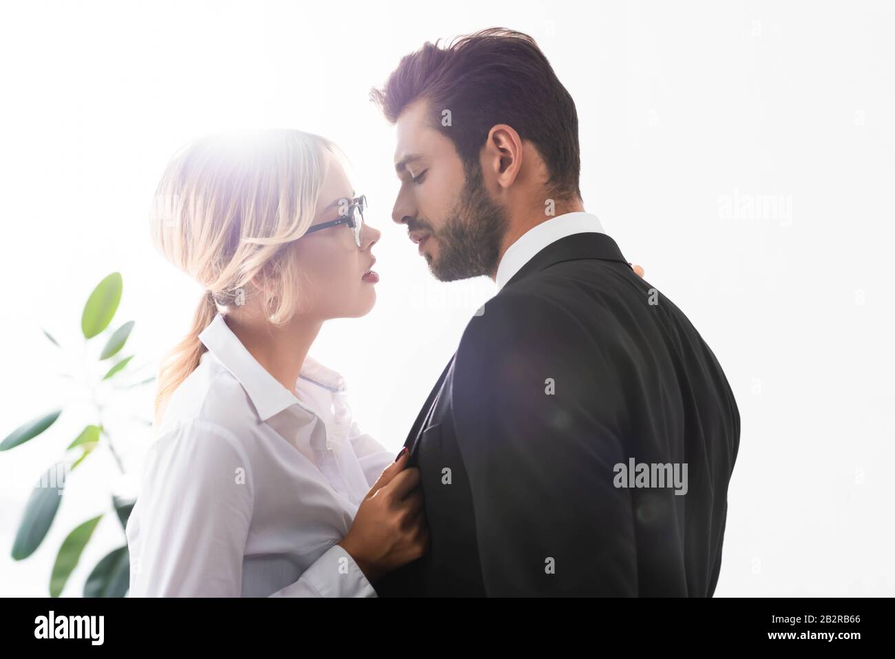 Secretary flirting with her boss hi-res stock photography and images ...