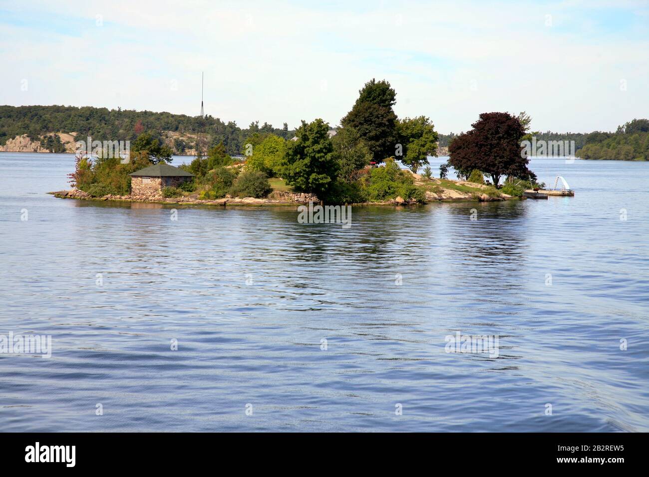 Thousand Island National Park, St.Laurence River, Ontario, Canada and ...
