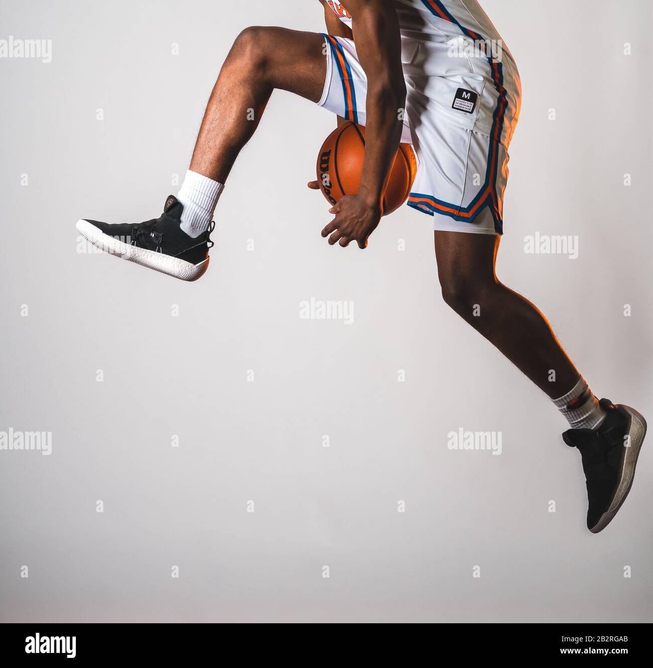 NASHVILLE, UNITED STATES - Feb 14, 2020: A basketball player taking the ...