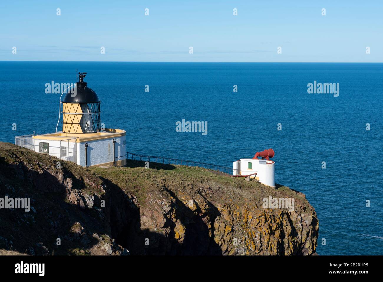View of lighthouse at St Abbs Head in Scottish Borders, Scotland, UK Stock Photo - Alamy