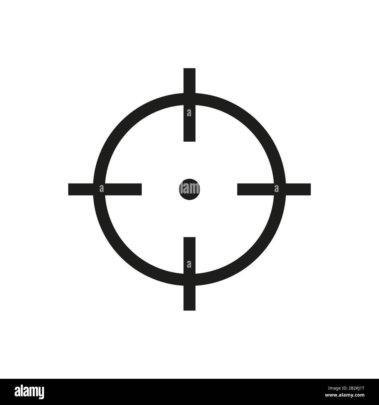 Target vector icon, sniper symbol. Modern, simple flat vector ...