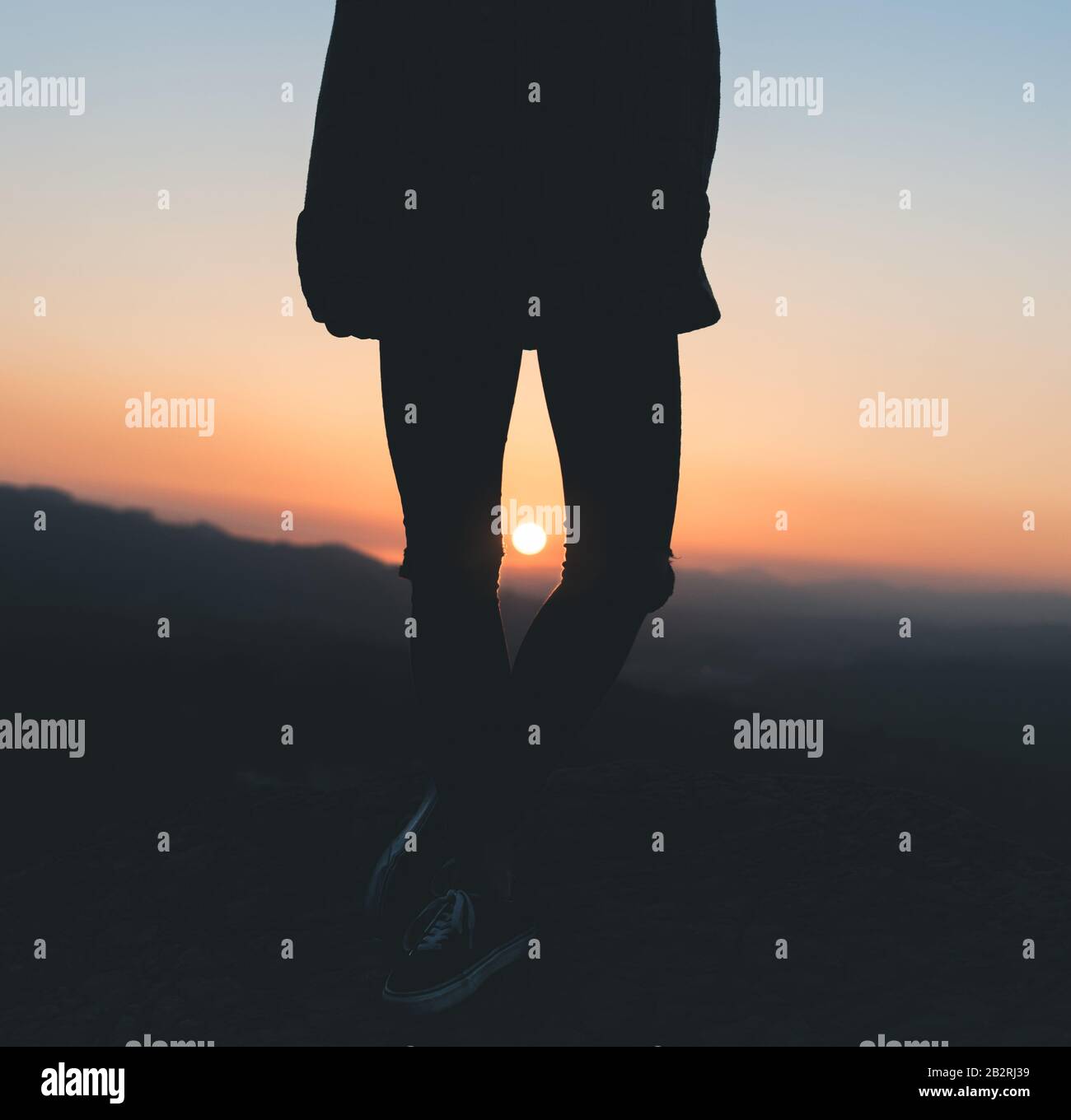 Sun between legs hi-res stock photography and images - Alamy