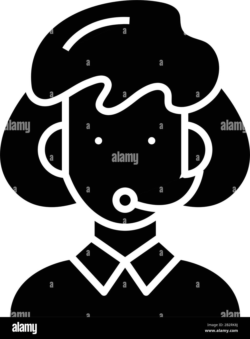 Online saler black icon, concept illustration, vector flat symbol ...