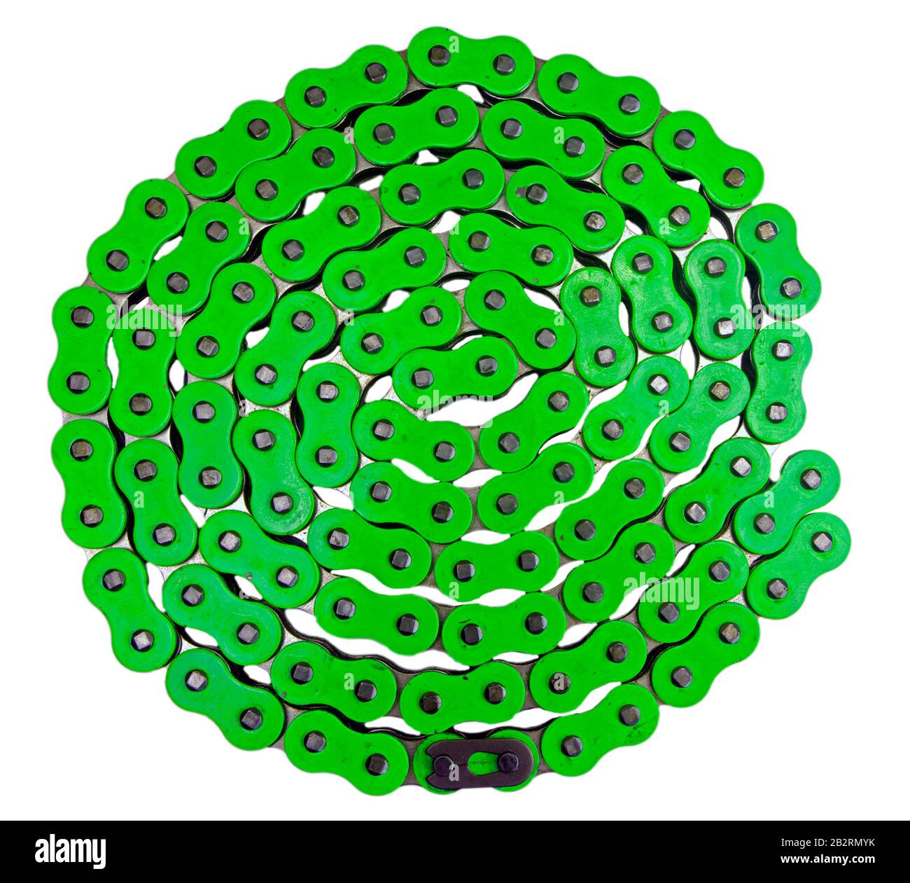 green motorcycle chain on a white background stripes Stock Photo - Alamy