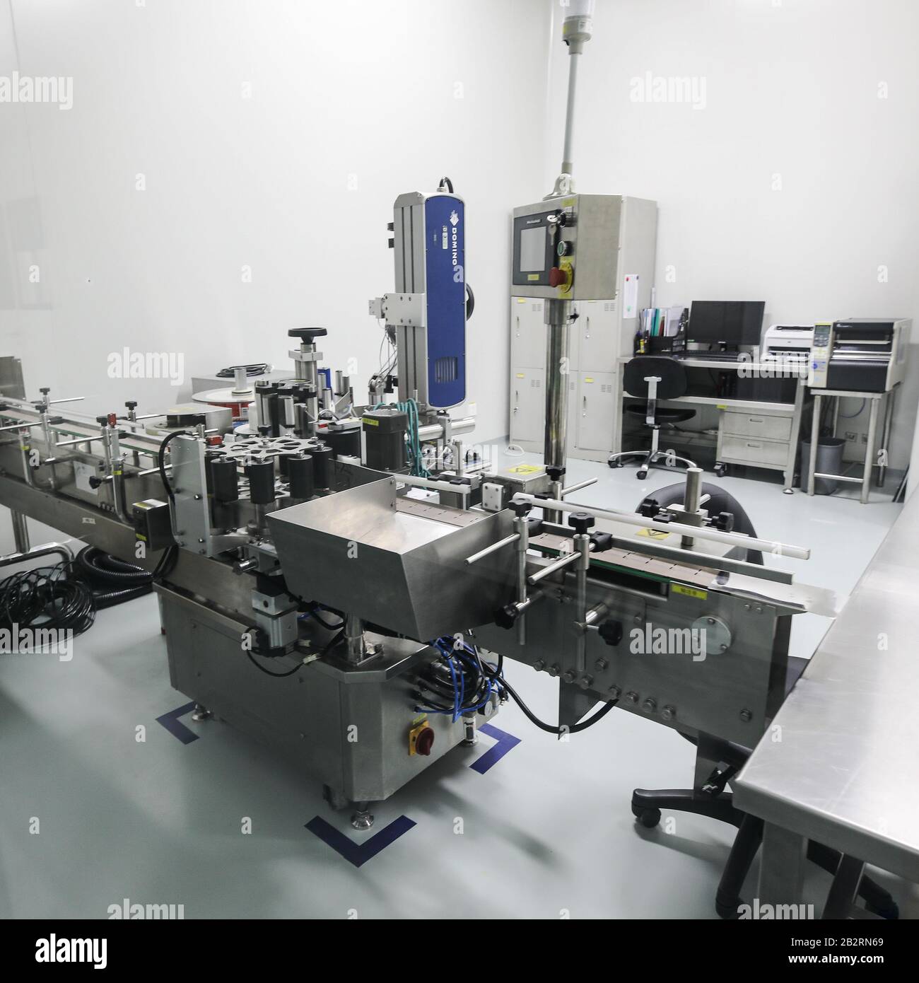 BEIJING, CHINA - JUNE 03, 2019: Modern drug manufacturing laboratory ...