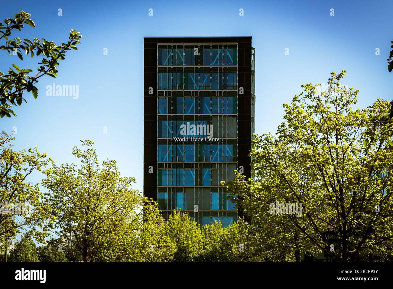 Malmö, Sweden - May 11, 2019: One of the high rise buildings that make ...