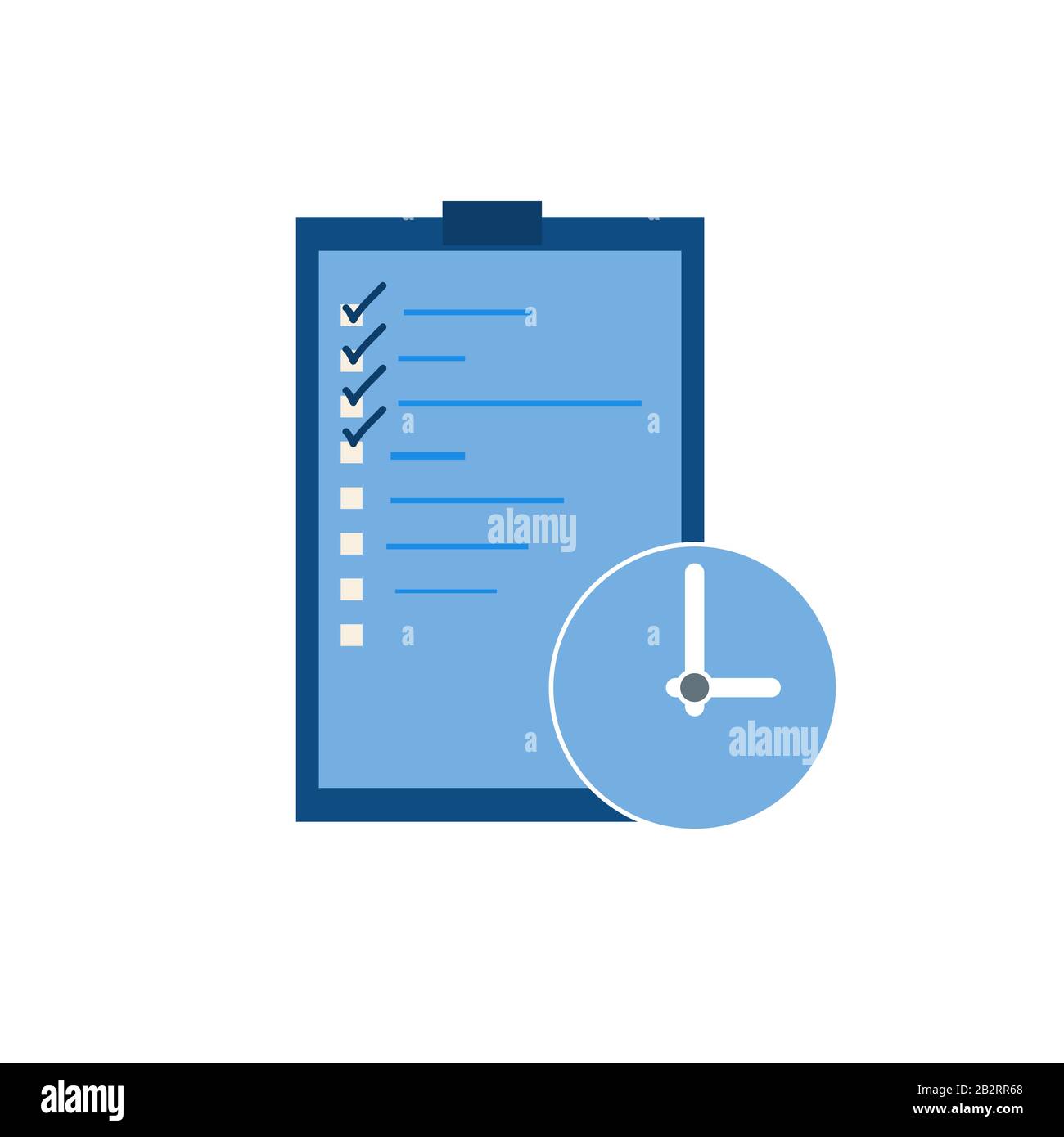 Check List Flat Icon. Vector illustration Stock Vector Image & Art - Alamy
