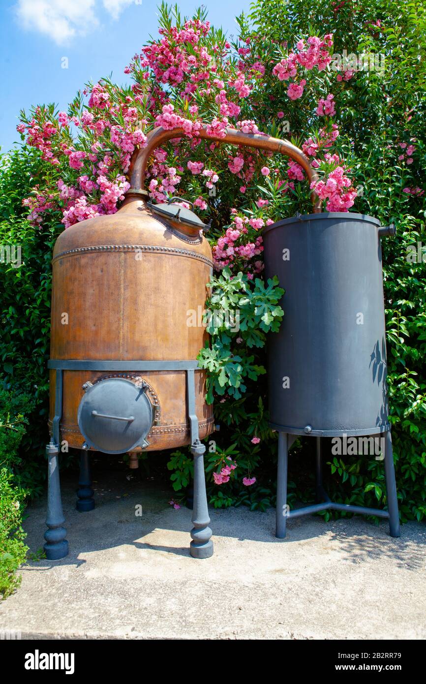 Antique distillery for the production of perfumes Stock Photo - Alamy