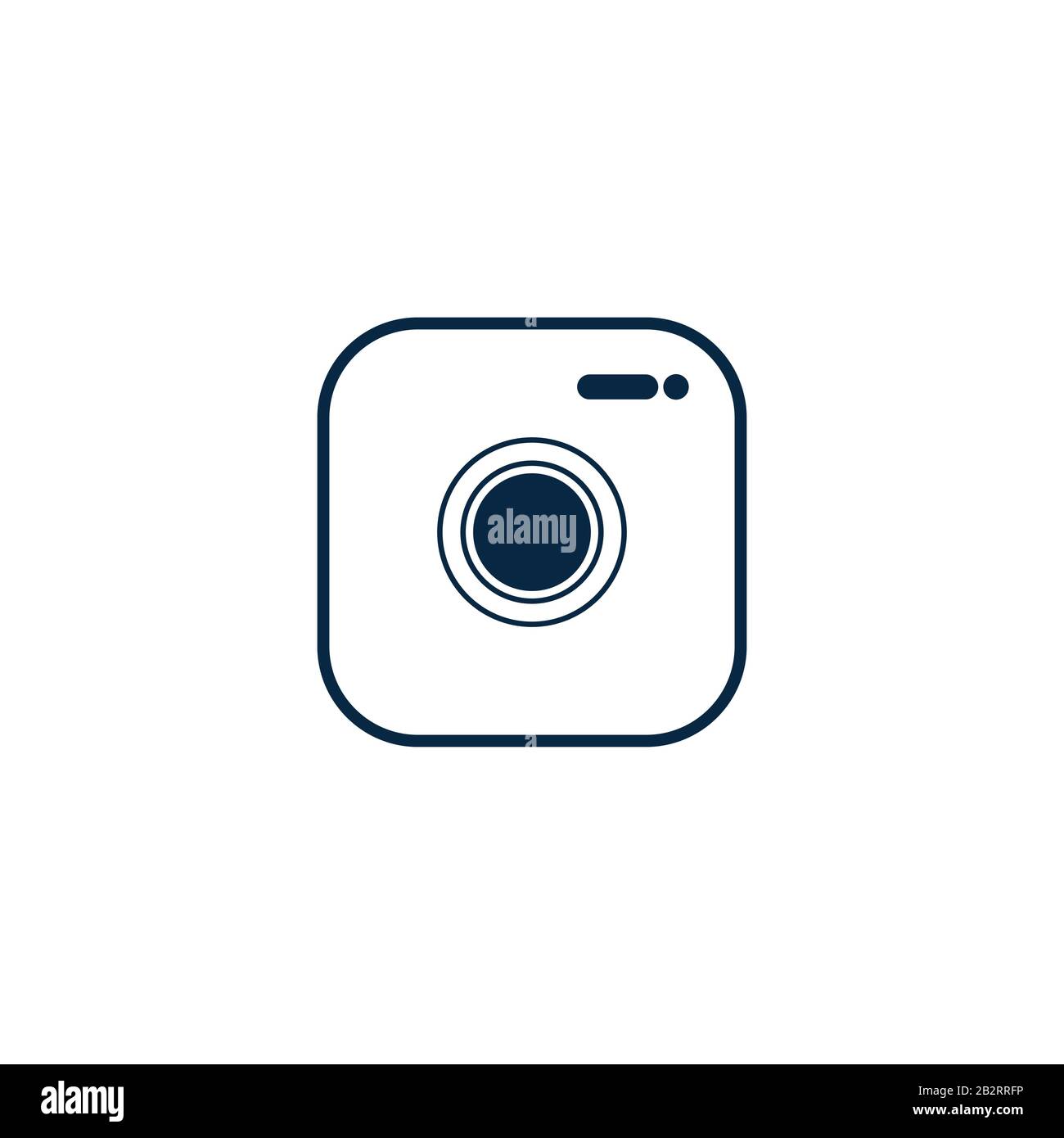 Camera Icon flat style isolated on white background. Camera symbol for ...