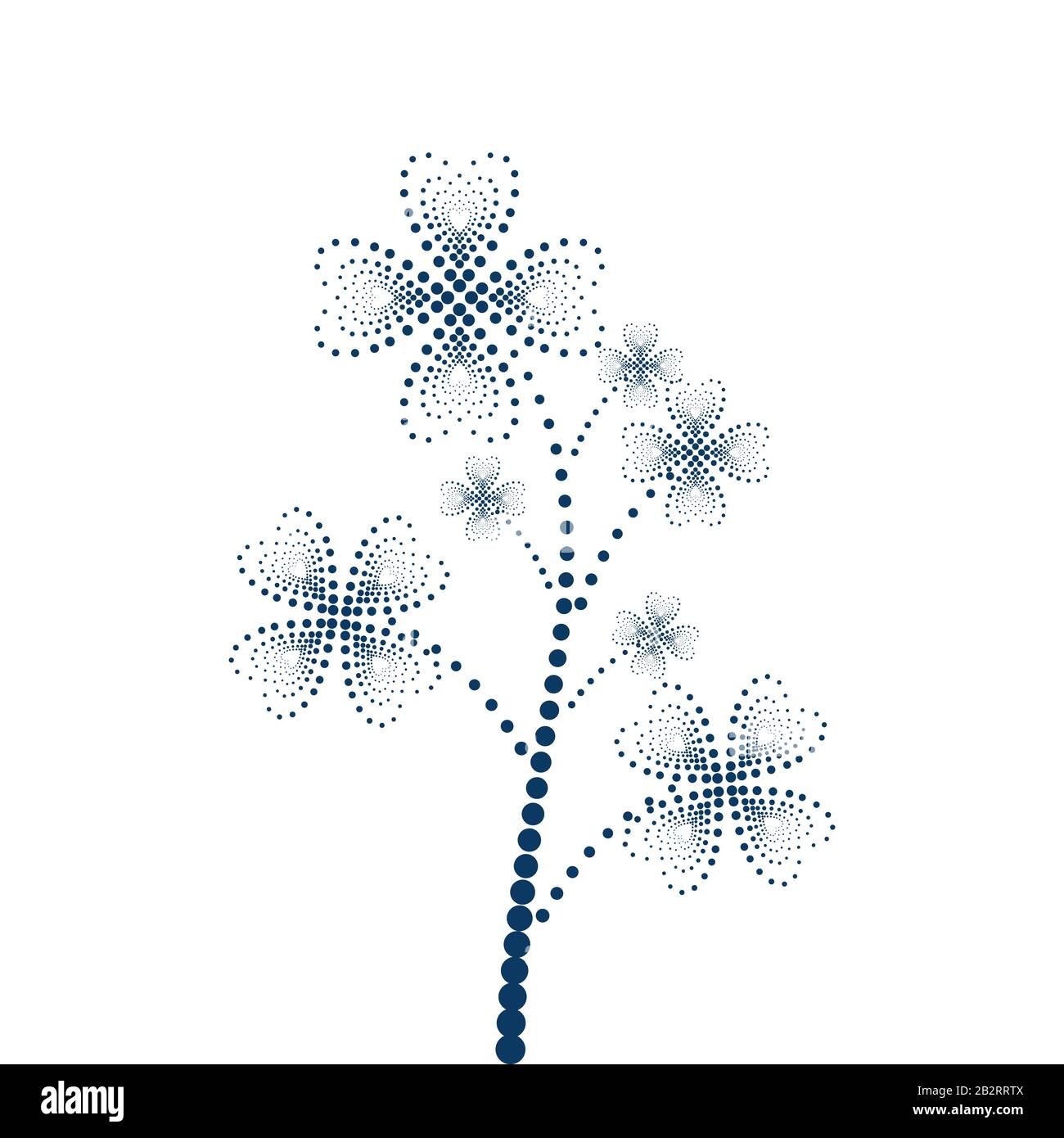 abstract background with flower dots design. home wallpaper decoration ...