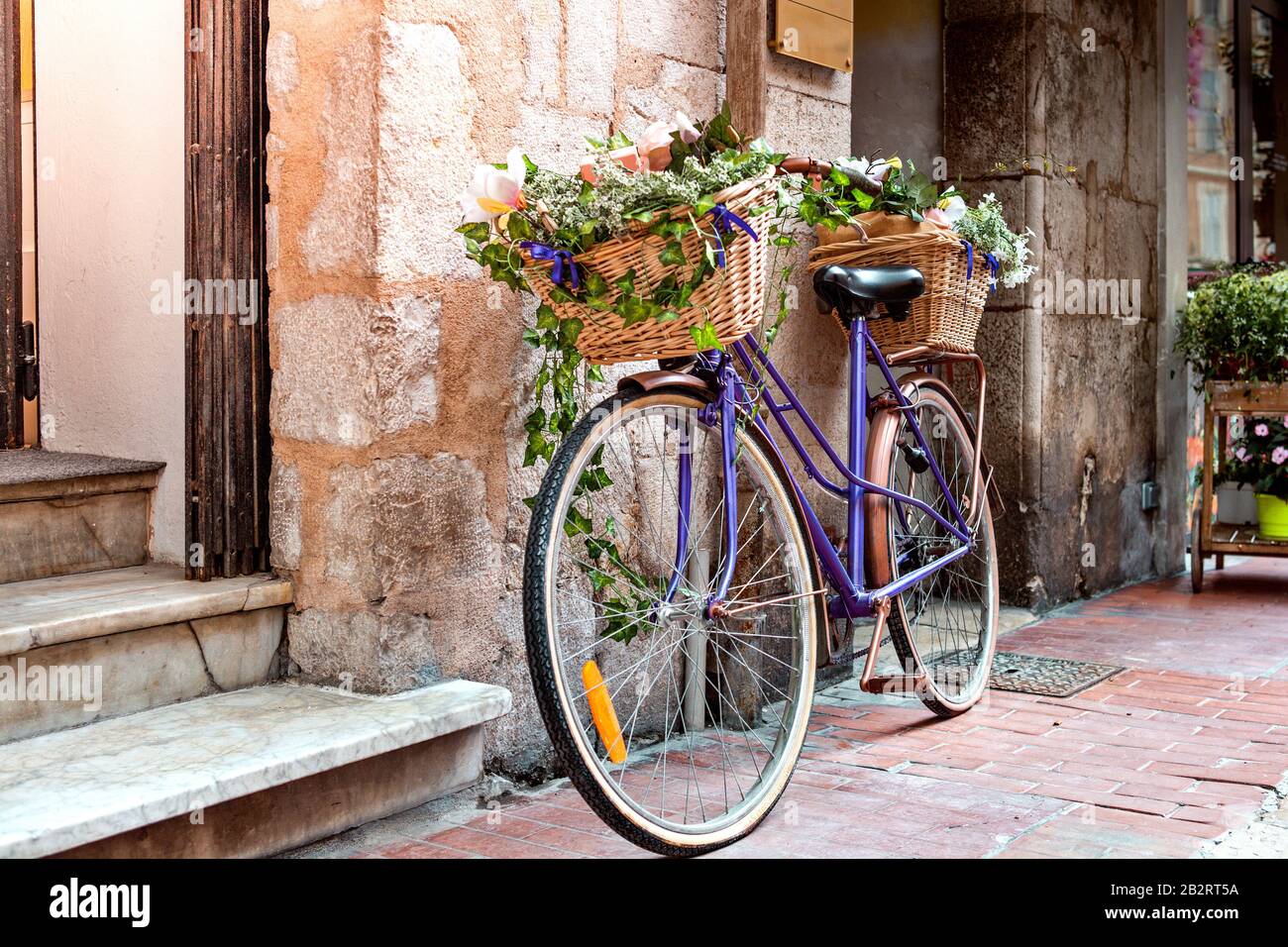 French bicycle basket hi-res stock photography and images - Alamy