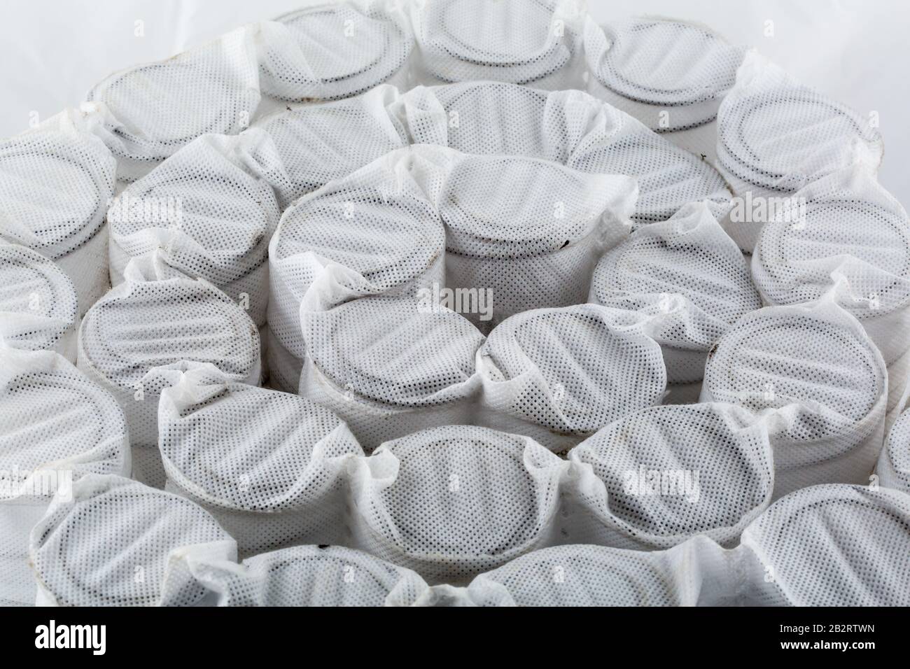 Independent mattress springs in spunbond Stock Photo - Alamy