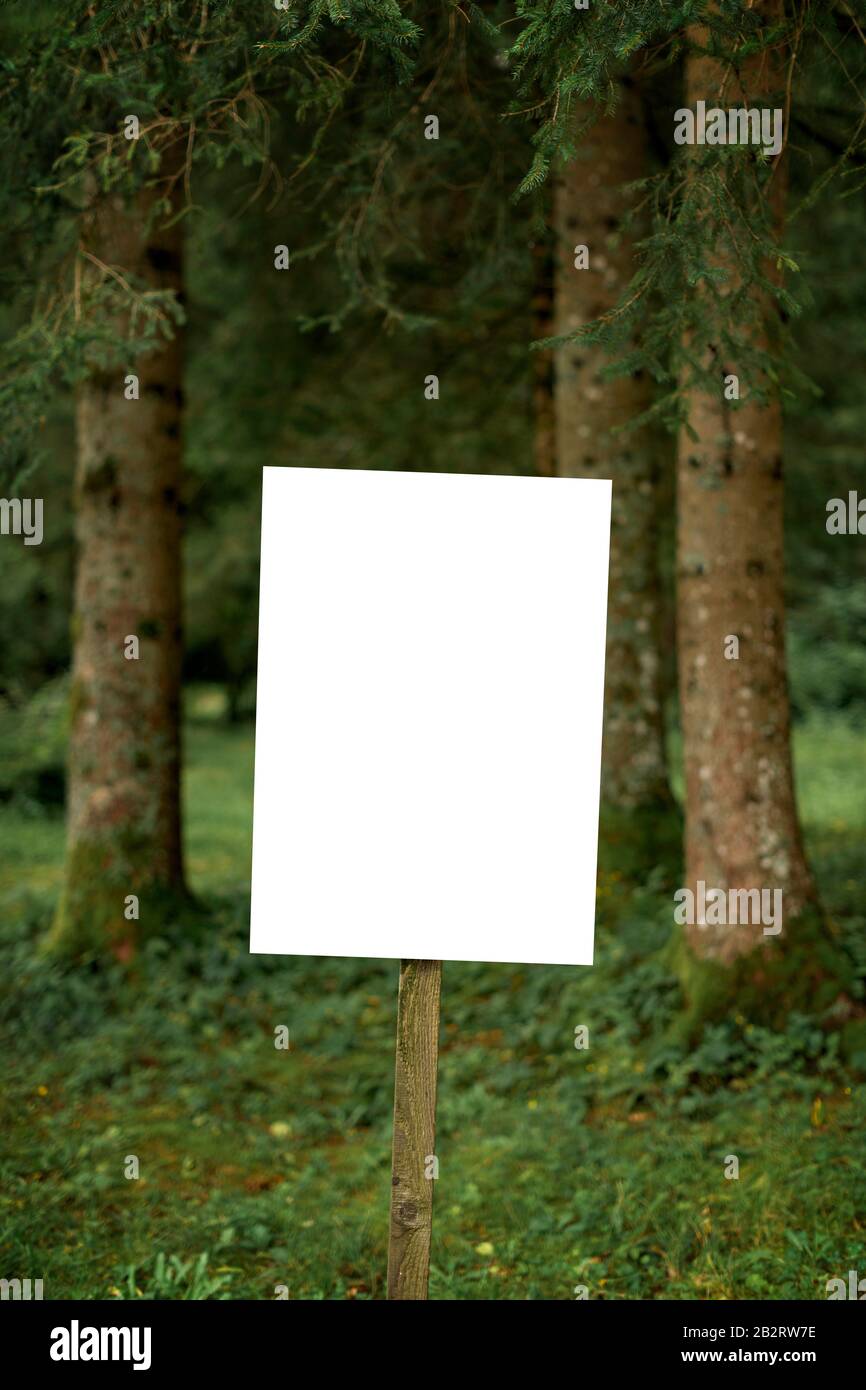 Sign board forest hi-res stock photography and images - Alamy