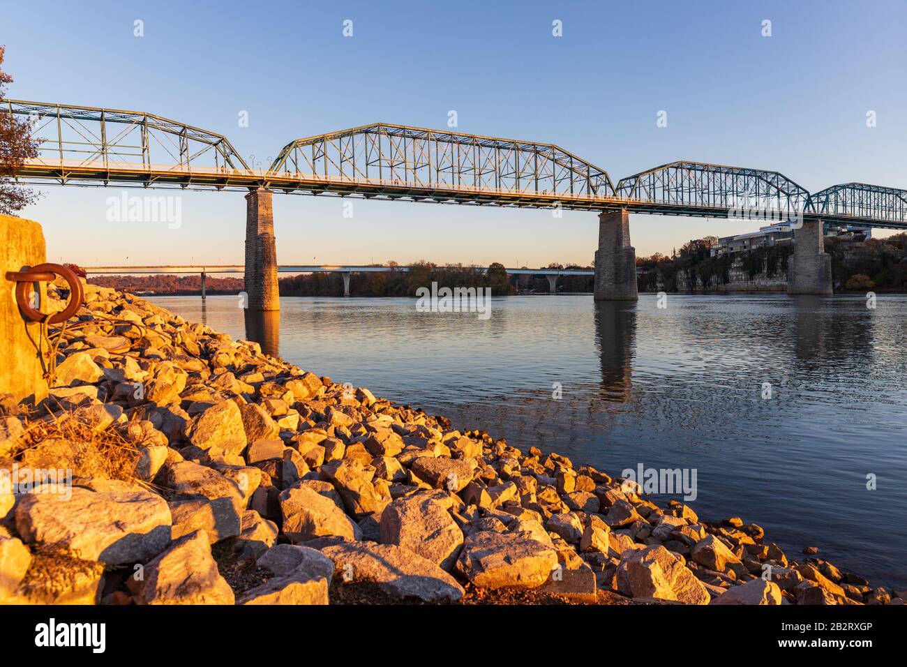 Chattanooga, TN, USA / November 24, 2019: Walnut Street Pedestrian ...