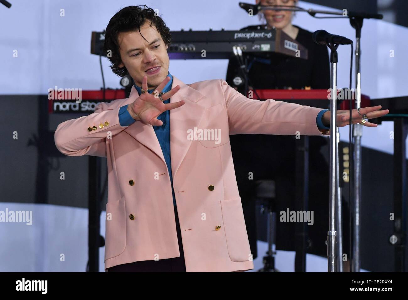 'Today' TV show, New York, USA - 26 Feb 2020 - Harry Styles Stock Photo ...