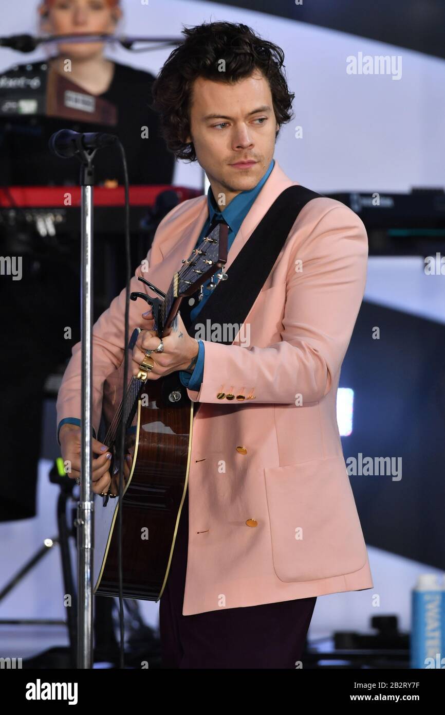 'Today' TV show, New York, USA - 26 Feb 2020 - Harry Styles Stock Photo ...