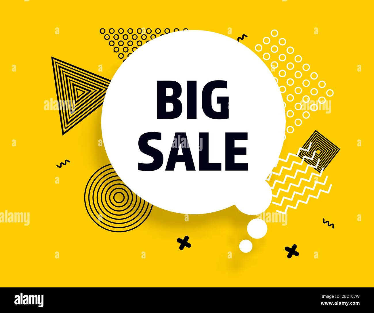 Big sale cartoon style speech hi-res stock photography and images - Alamy
