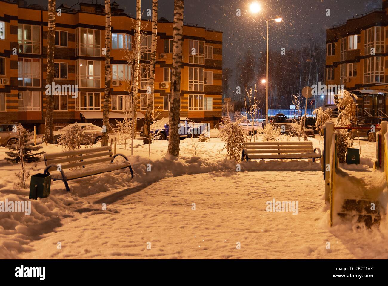 Winter courtyard hi-res stock photography and images - Alamy
