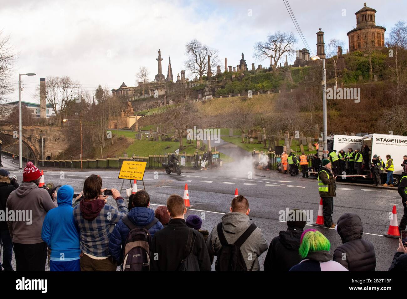 Batman filming in Glasgow, Scotland, UK - 2020 Stock Photo - Alamy