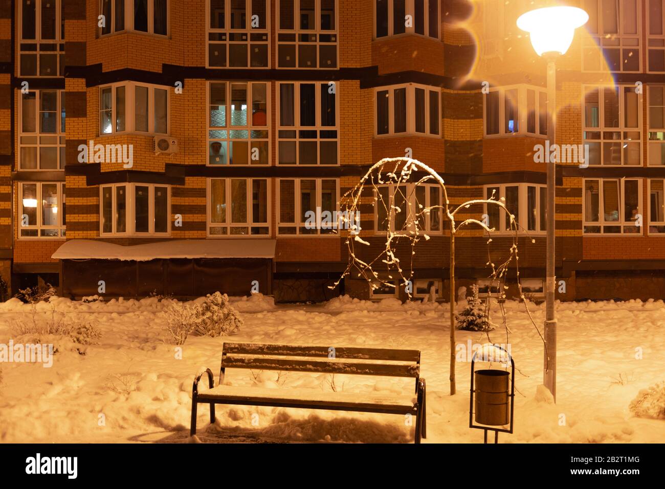 Winter courtyard hi-res stock photography and images - Alamy