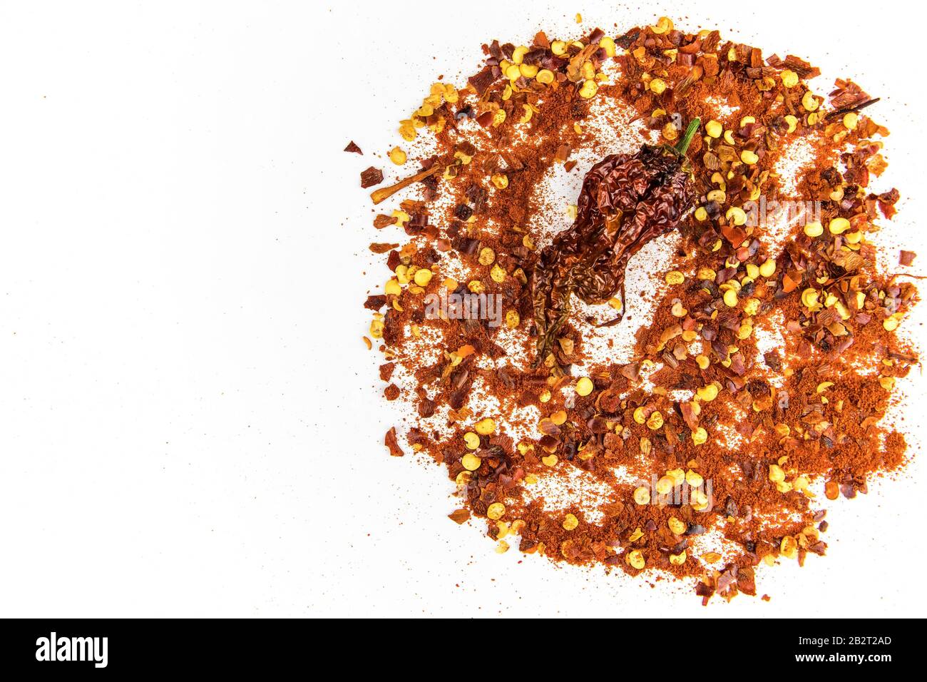 Spilled chili flakes Cut Out Stock Images & Pictures - Alamy