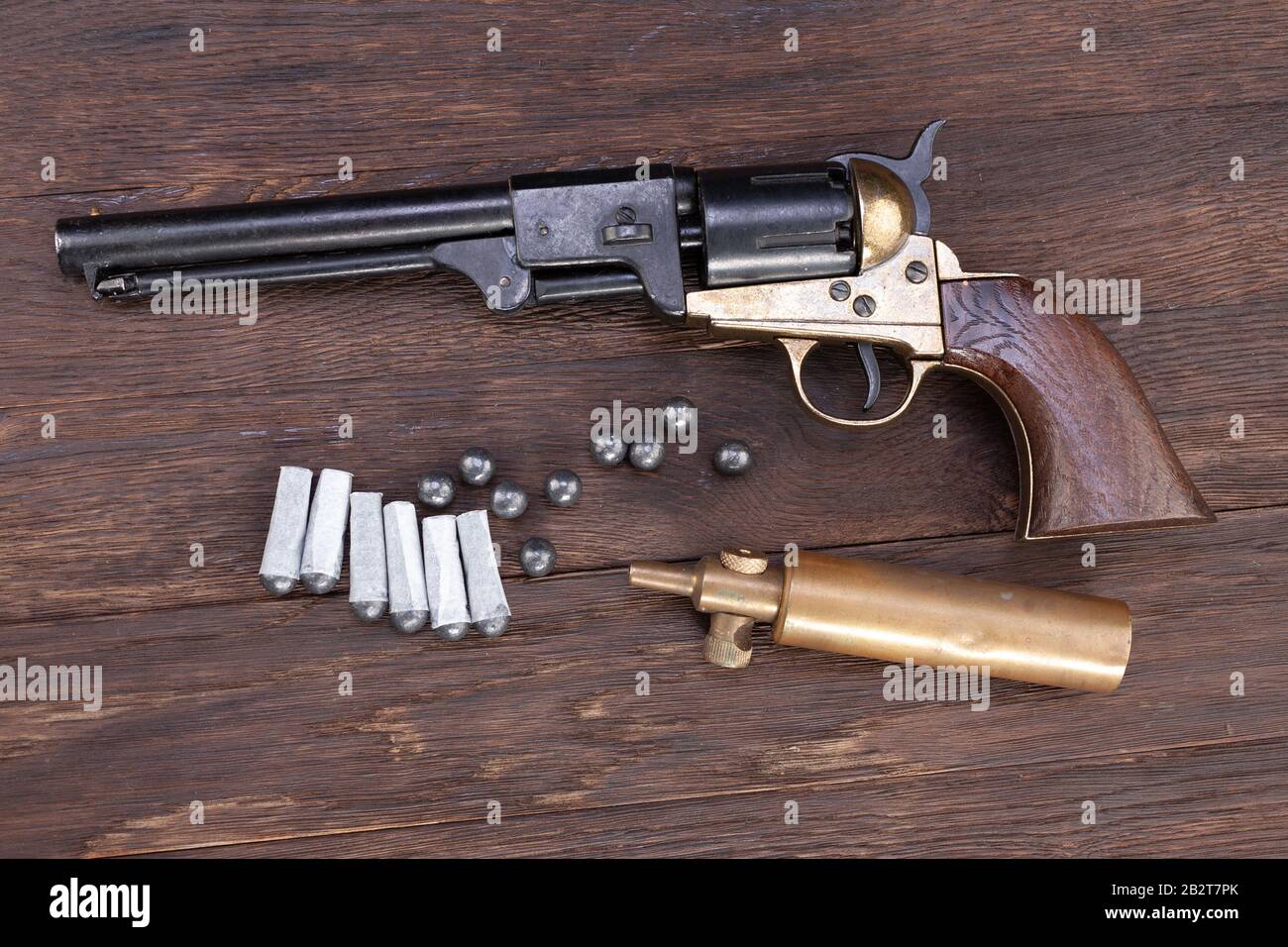 Firearms of the Old West - Percussion Army Revolver with paper ...