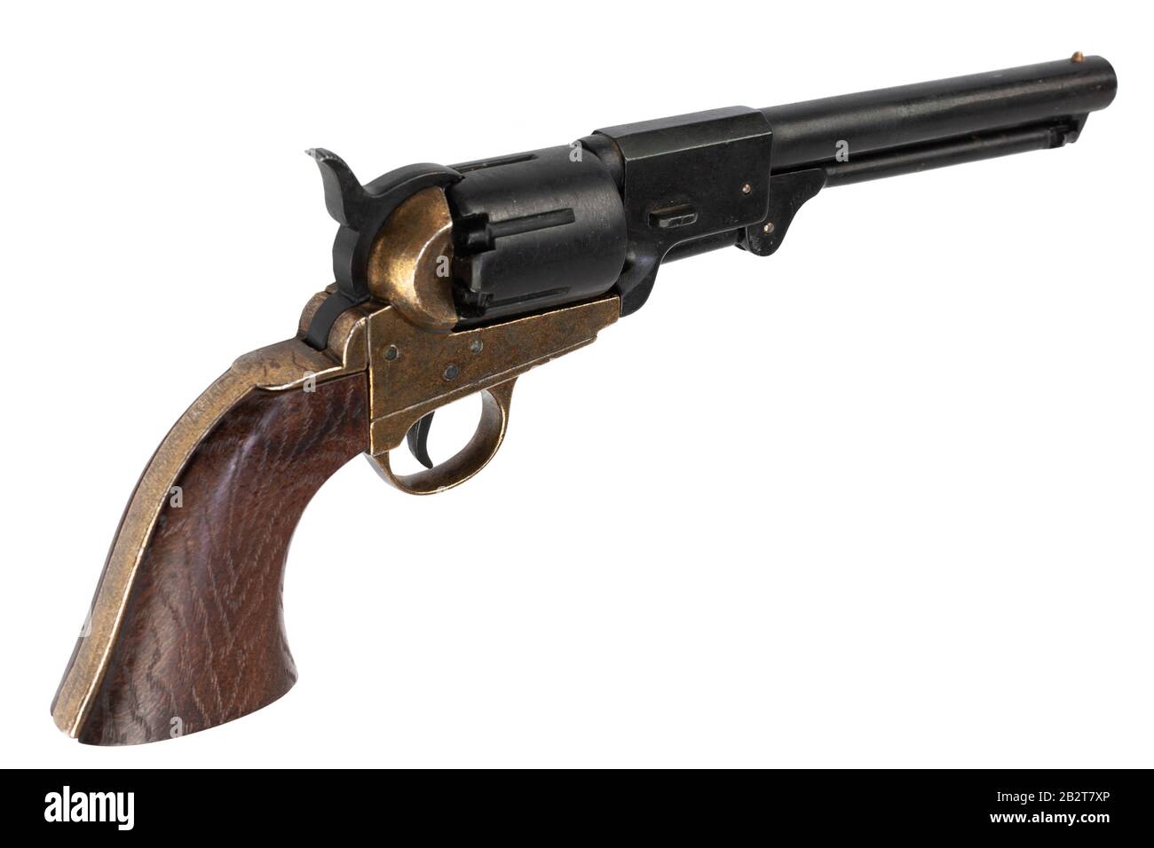 Firearms of the Old West - Percussion Army Revolver isolated on white ...