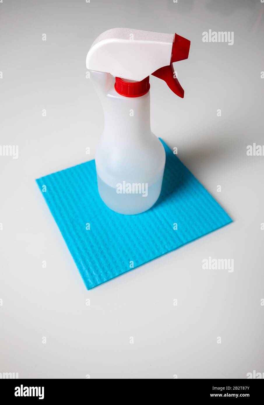 blue cleaning sponge isolated on white background - Spring cleaning ...