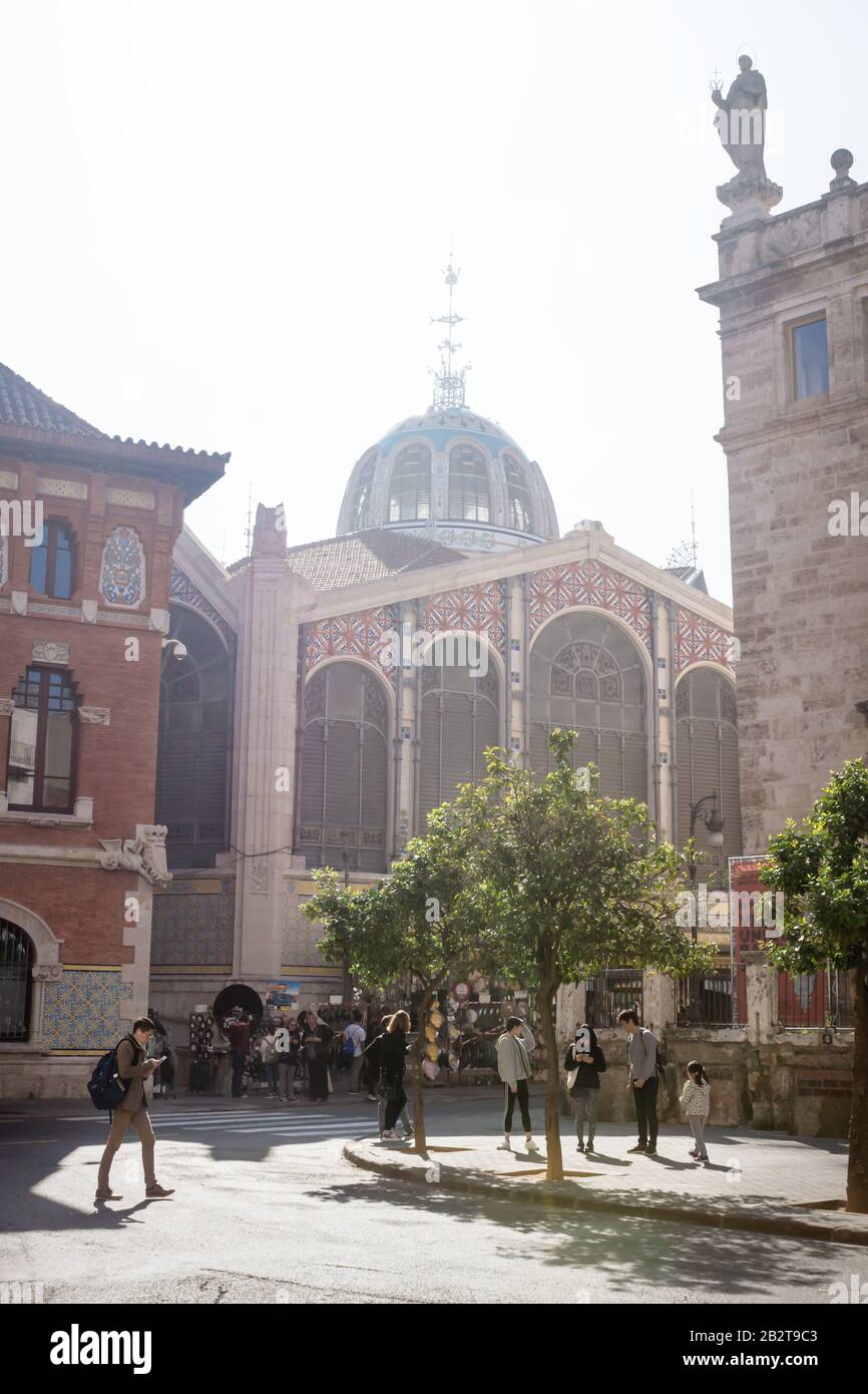 Central market main facade hi-res stock photography and images - Alamy