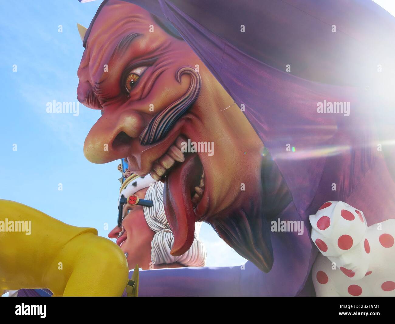 Grotesque giant puppet heads (grosses tetes) are a feature of the ...