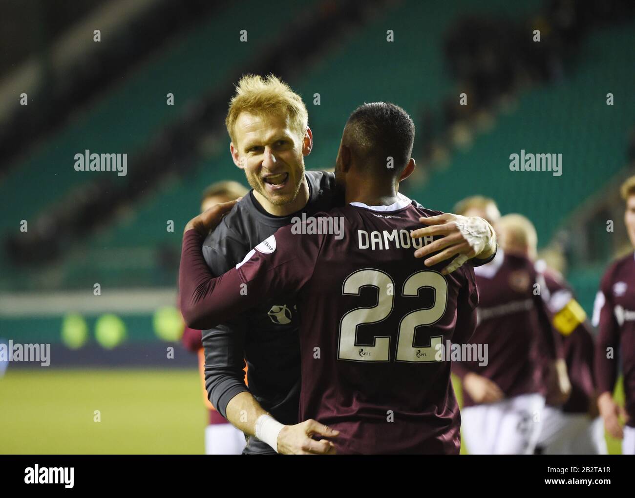 Easter Road Stadium, Edinburgh, Scotland. UK .3rd March 20. Scottish ...