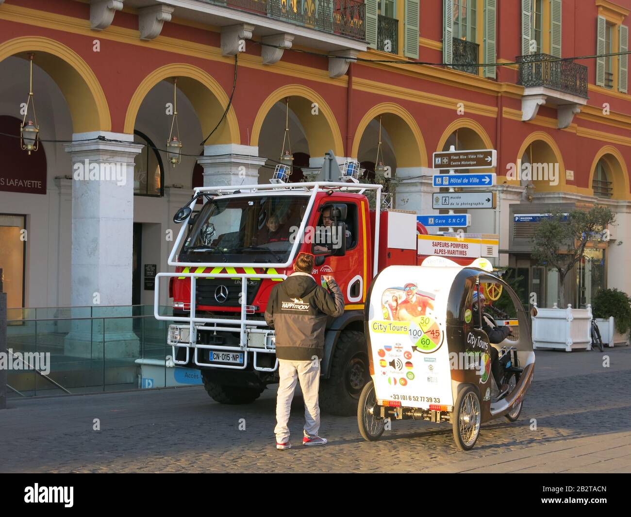 A few hours before the closing ceremony of the Nice Carnival, fire ...