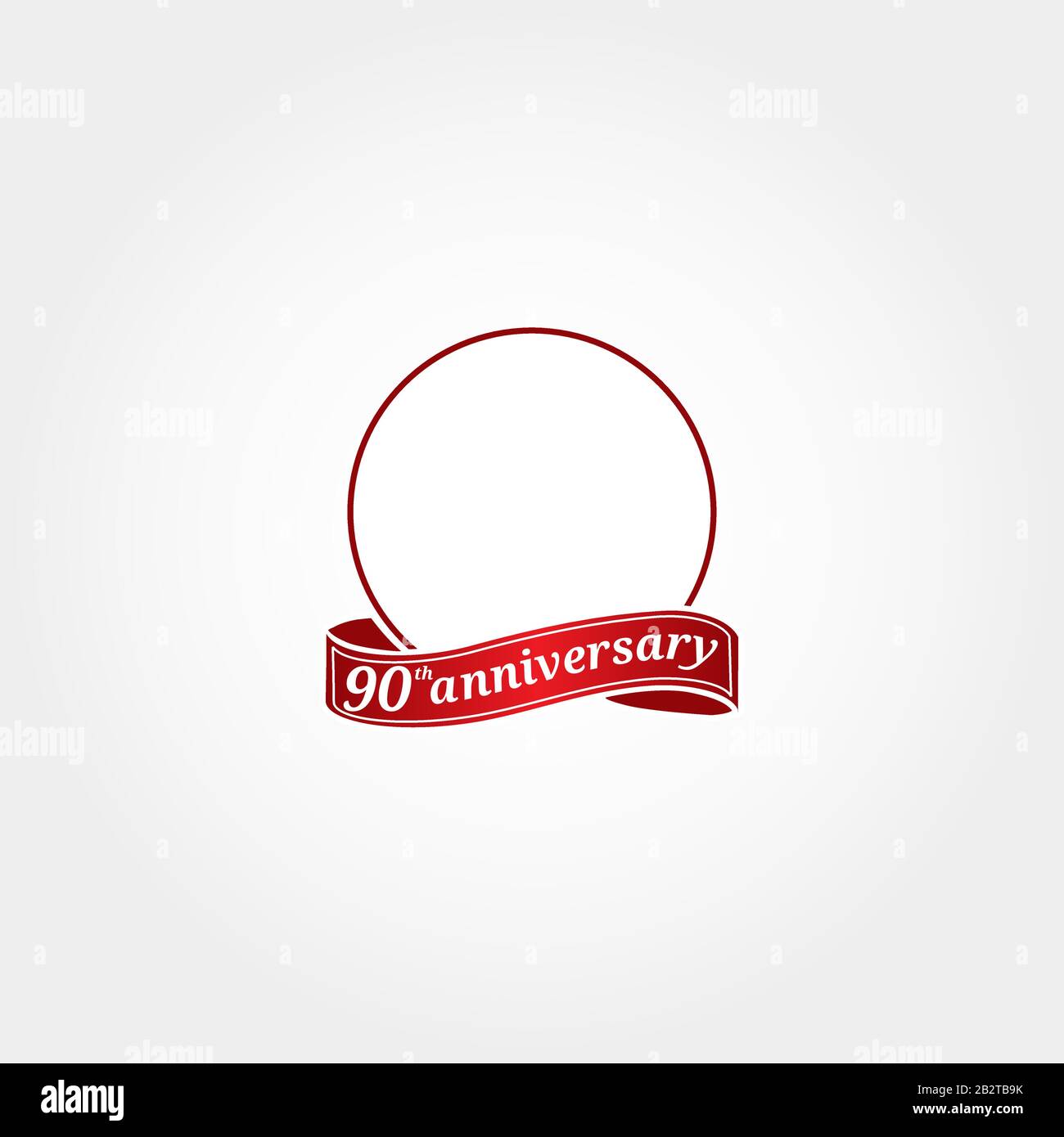 Template Logo 90th anniversary with a circle and the number 90 in it ...