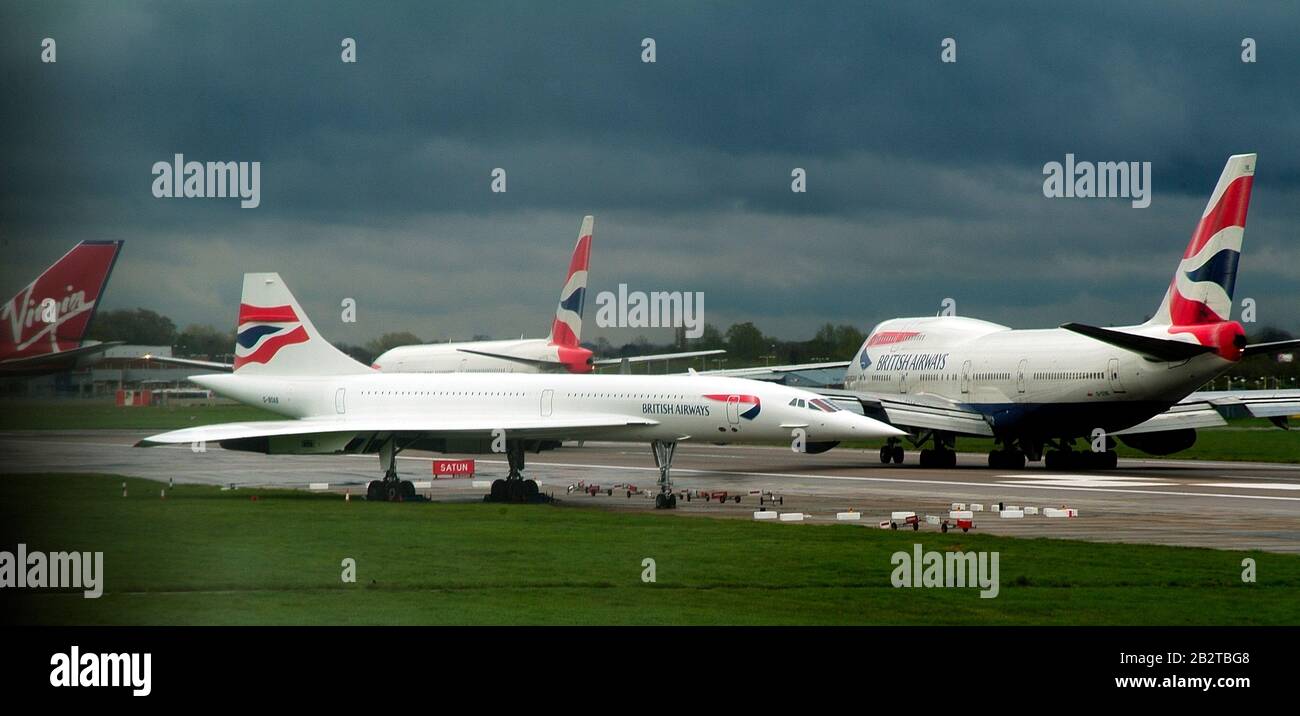 Concorde Flight British Airways High Resolution Stock Photography and ...
