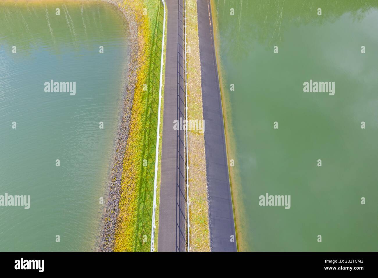 water dam from above Stock Photo - Alamy