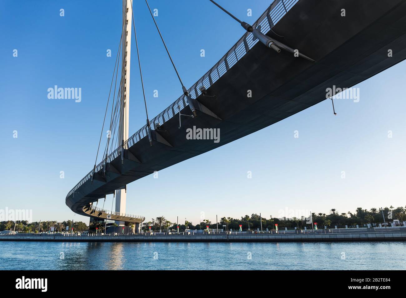 DUBAI, UAE - NOVEMBER 29, 2017: Dubai Water Canal arch bridge Stock ...