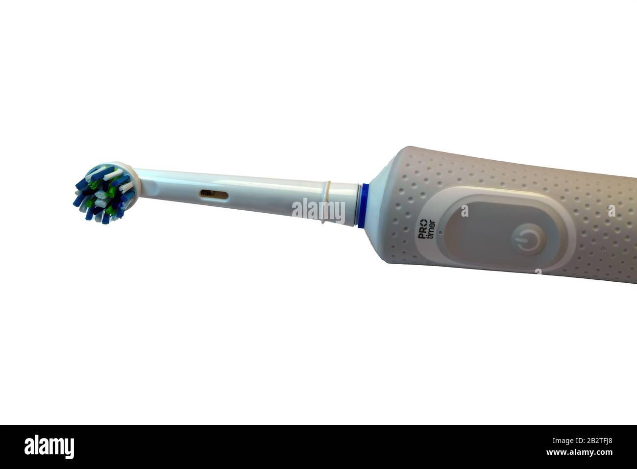 Electric toothbrush isolated on a white background Stock Photo - Alamy