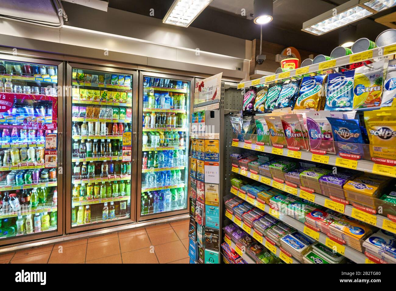 HONG KONG, CHINA - CIRCA JANUARY, 2019: interior shot of Circle K store ...