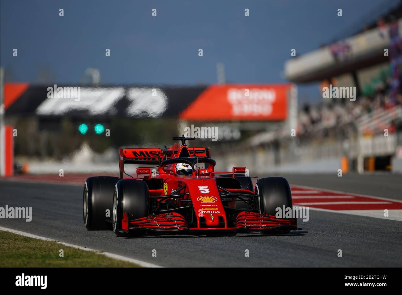 Sebastian Vettel of Scuderia Ferrari during 2020 F1 winter testing in ...