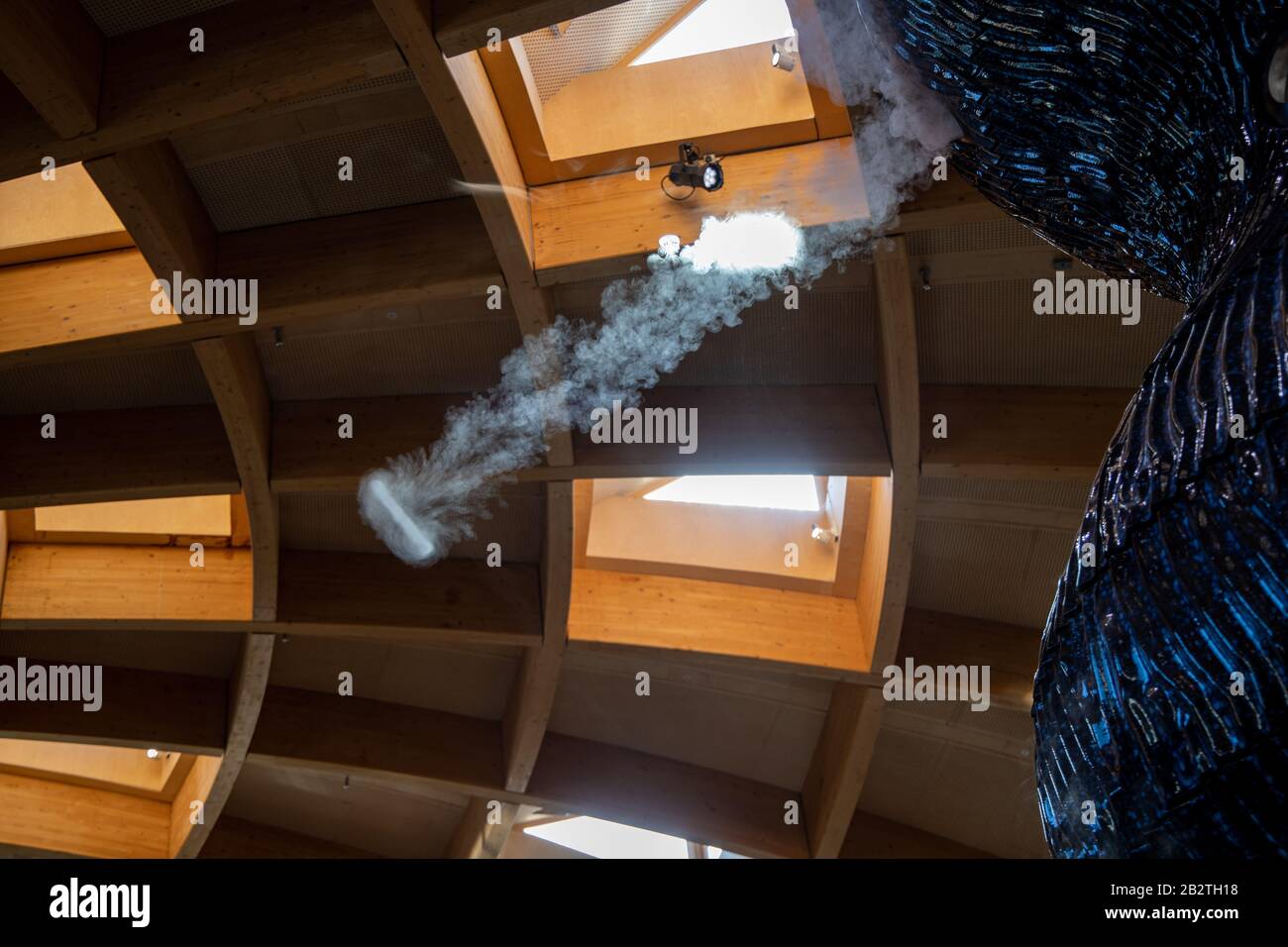 Infinity Blue sculpture by Studio Swine at Eden Project, Cornwall Stock ...